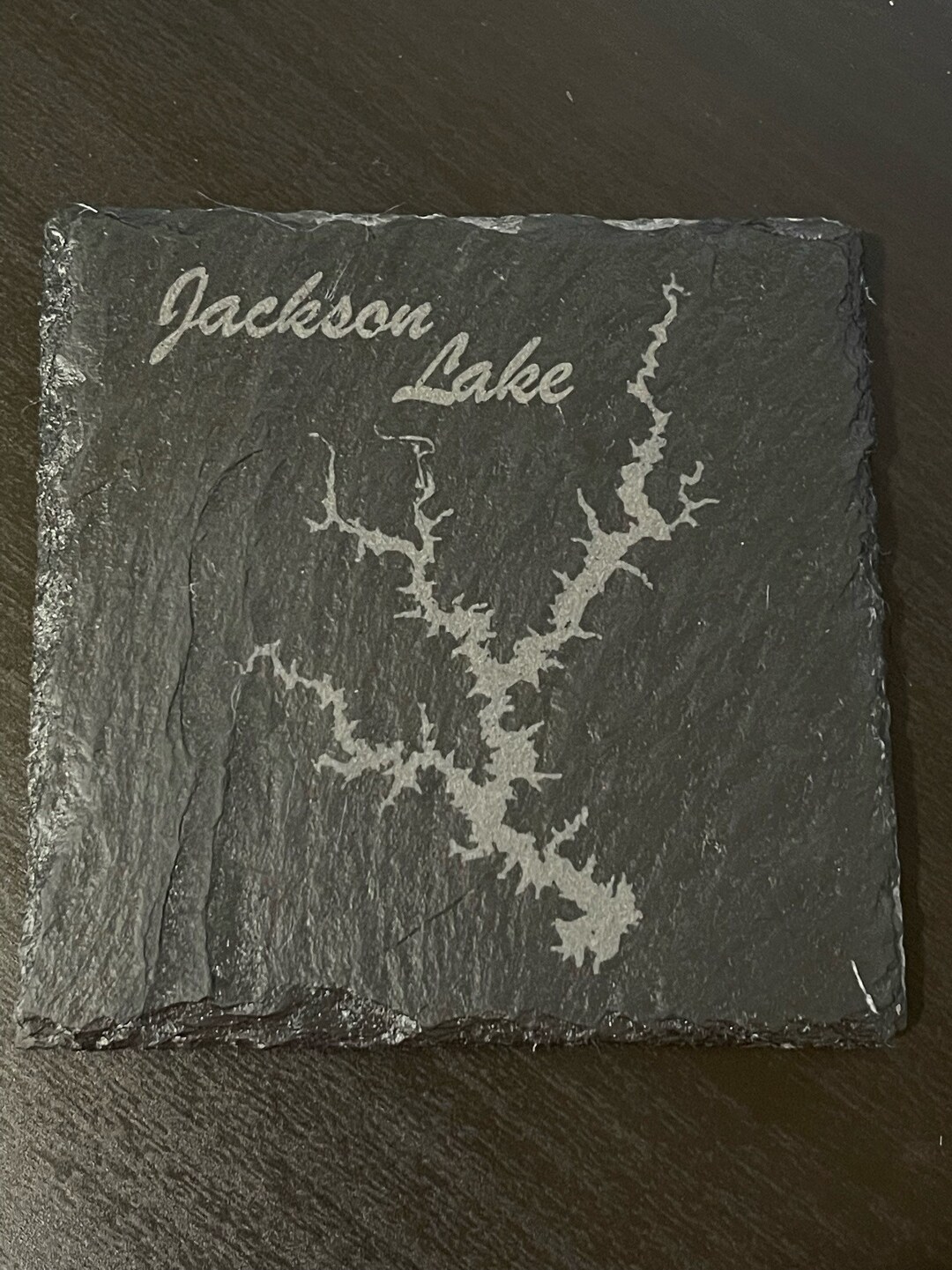 Lake Map Slate Coaster. Lake Map. Home Decor. Laser Engraved - Etsy