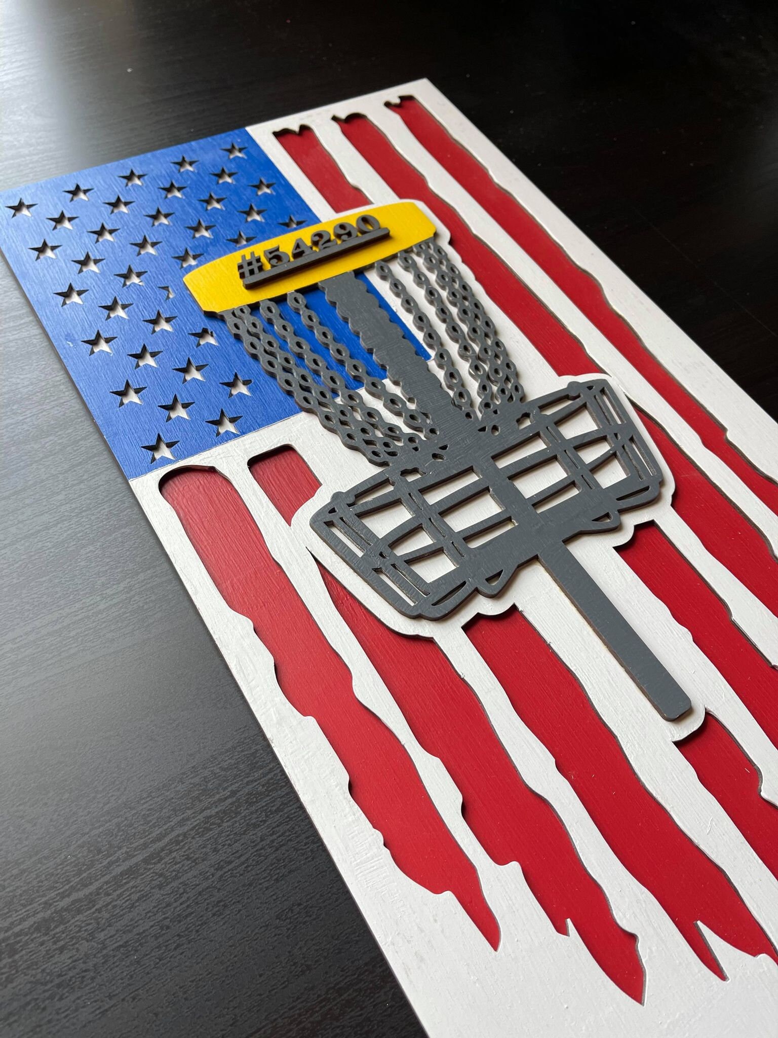 Disc Golf Flag 3D Art - Etsy