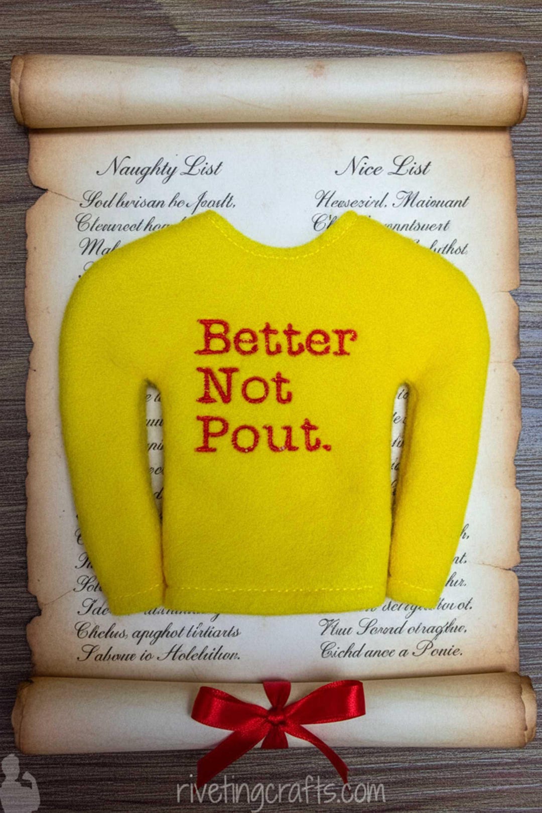 Better Not Pout" Elf Sweater, Christmas Surveillance Doll Shirt - Etsy