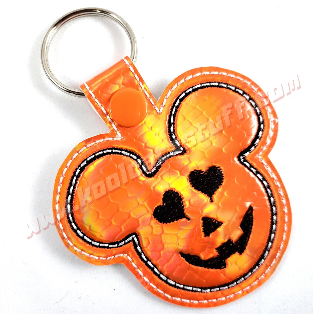 Mickey Mouse Pumpkin Keychain: Spooky Halloween Accessory - Etsy