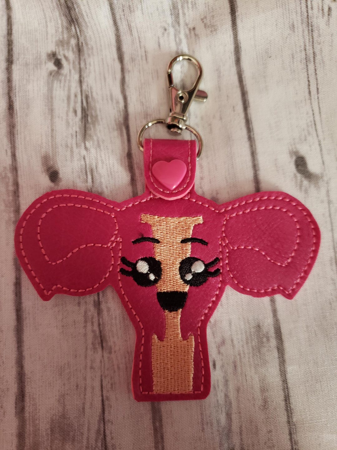 Uterus Keychain – Cute Female Anatomy Keychain, Reproductive System ...