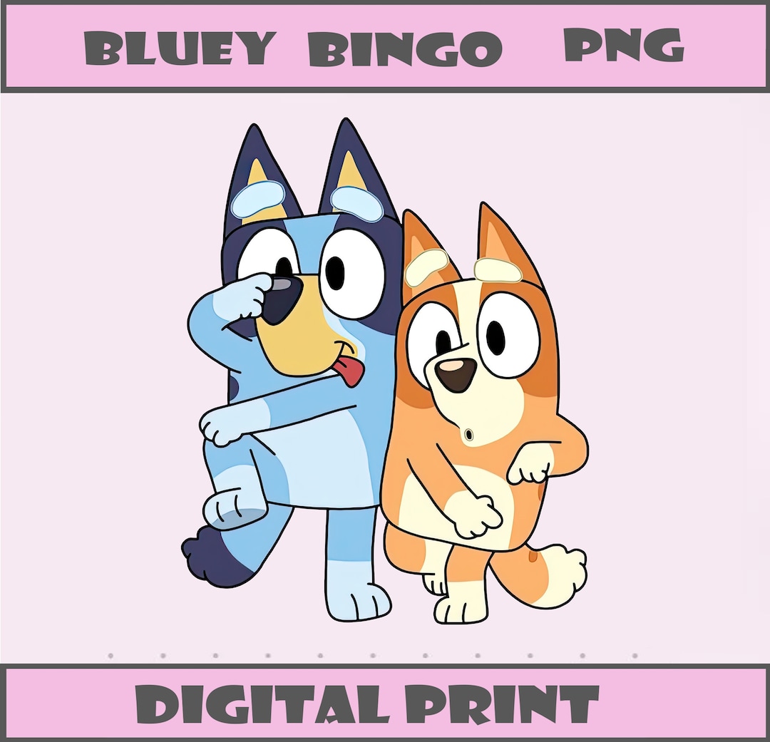 Bluey Bingo Png, Bluey Friends Descarga instantánea Png, Bluey And ...