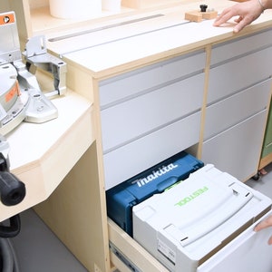Miter Saw Station + Stop Block // PDF Build Plans - Etsy UK