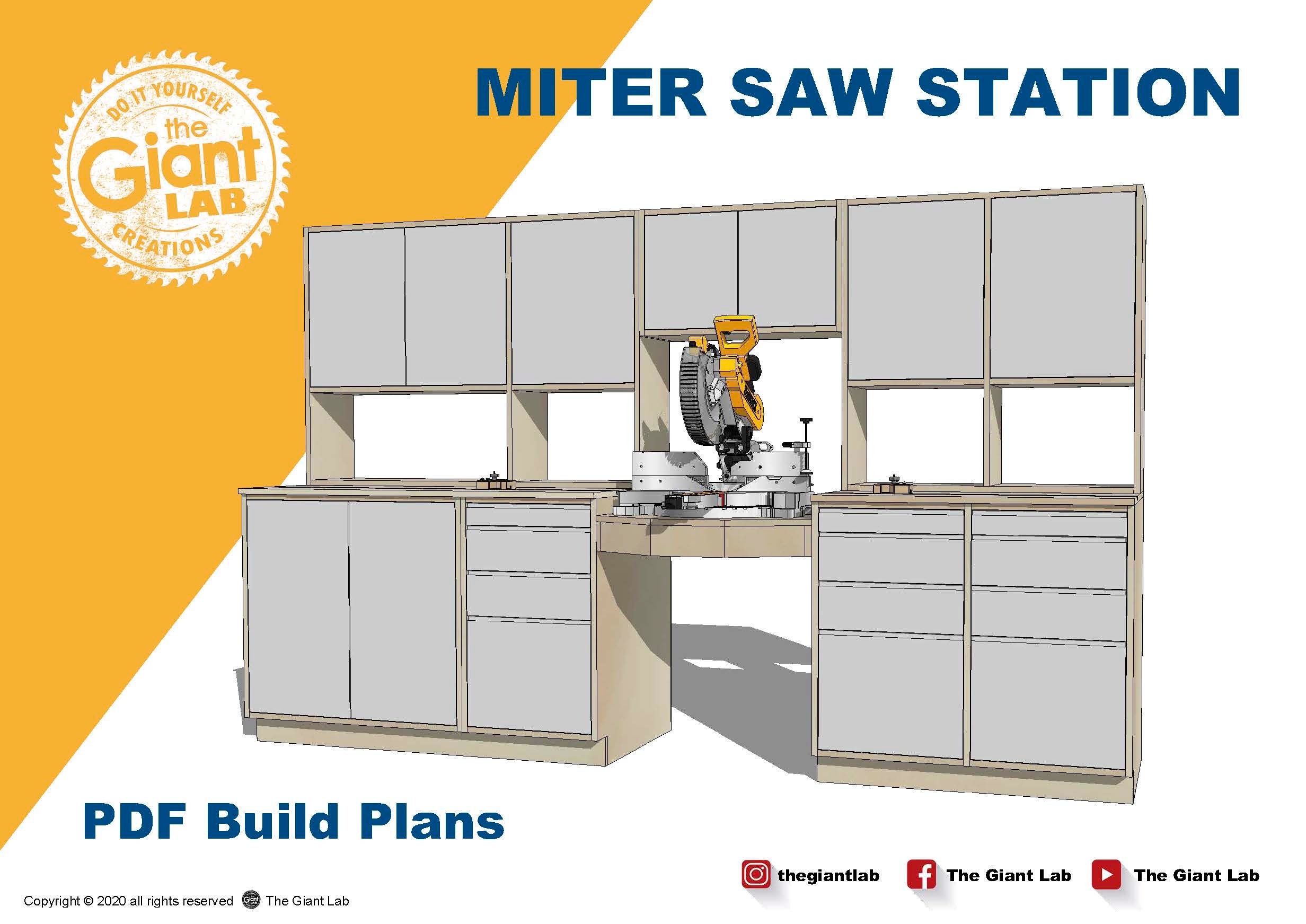 Miter Saw Station Stop Block // PDF Build Plans - Etsy UK