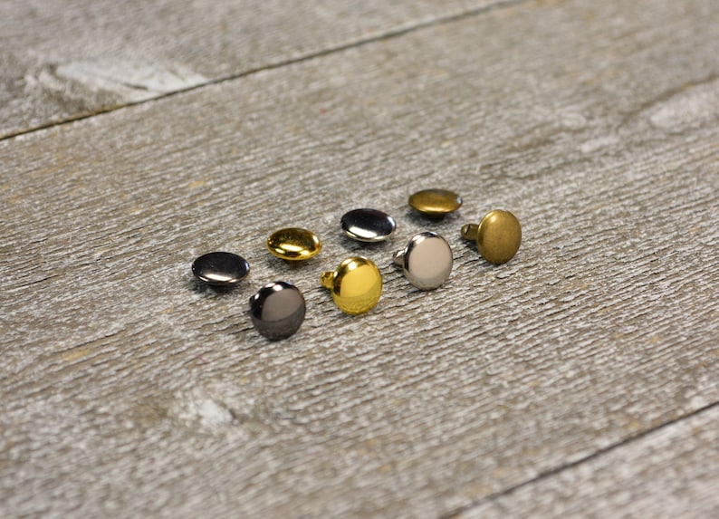 100 Sets Rivets, Double Cap Rivets, Leather Rivets, Leatherworking ...