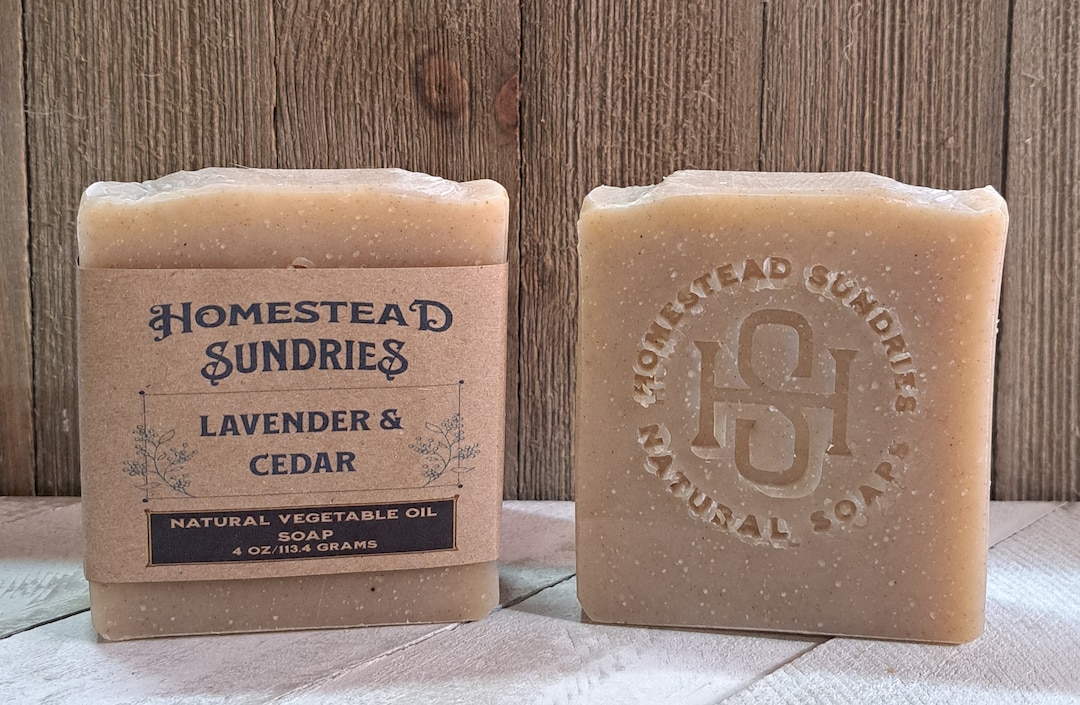Lavender & Cedar Vegetable Oil Soap - Etsy