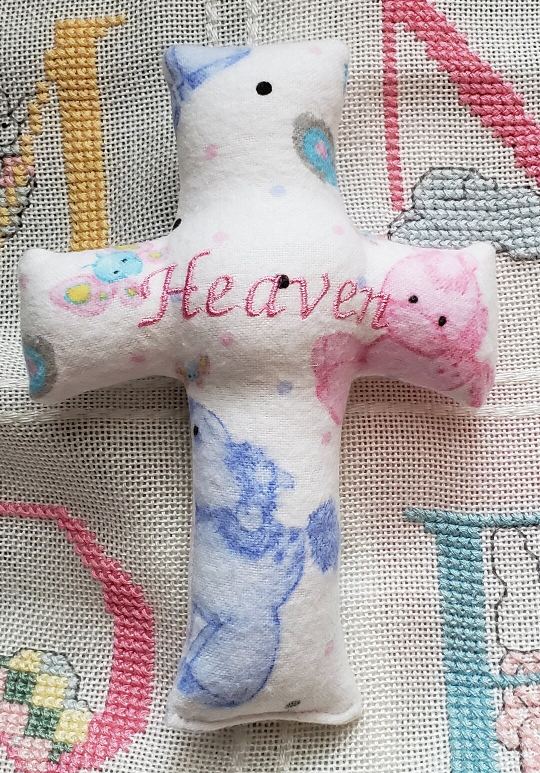 Newborn Baby Gift, Toddlers / Childs 1st Prayer Cross, Soft, Stuffed ...