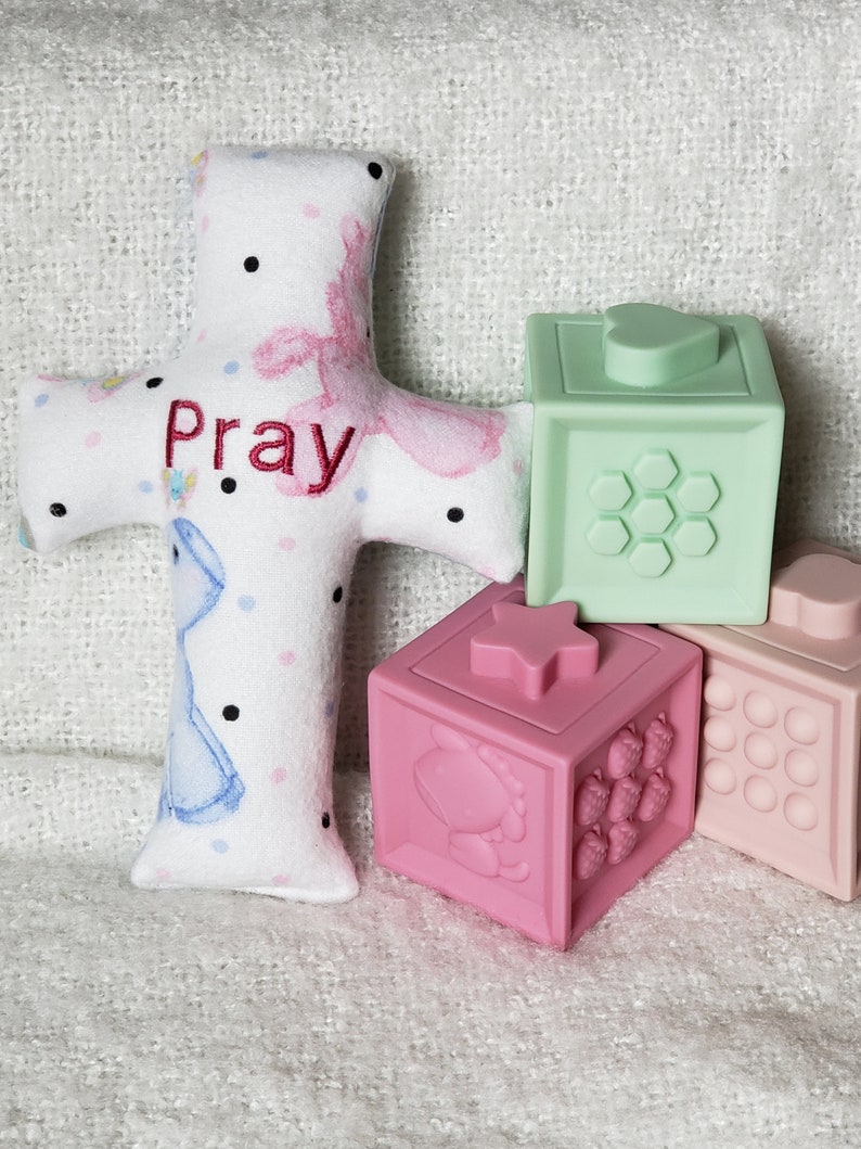 Newborn Baby Gift, Toddlers / Childs 1st Prayer Cross, Soft, Stuffed ...