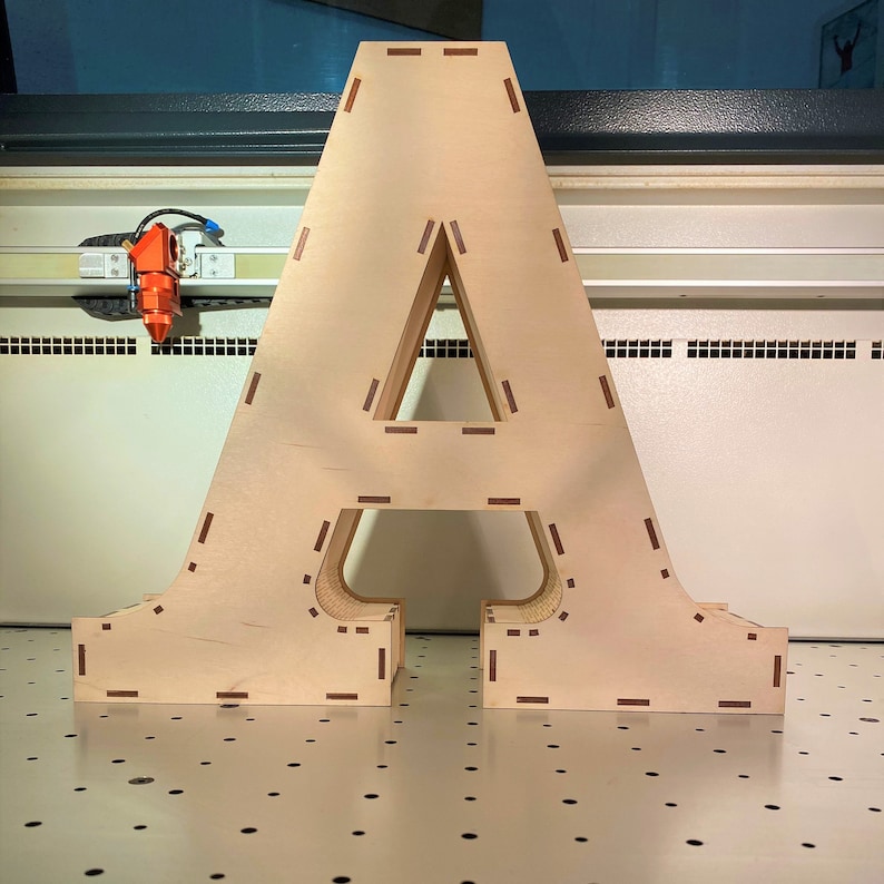 Alphabet Boxes 3D Alphabet Digital Lasercut File - Etsy