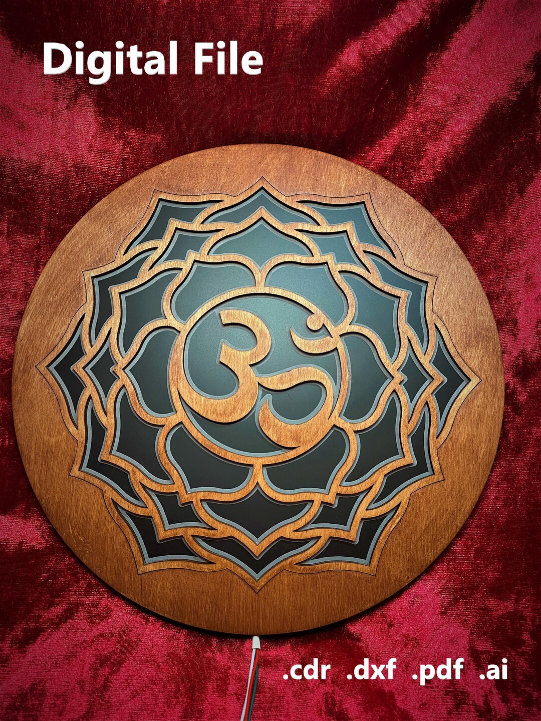 OM Lamp Lasercut Cutting File - Etsy