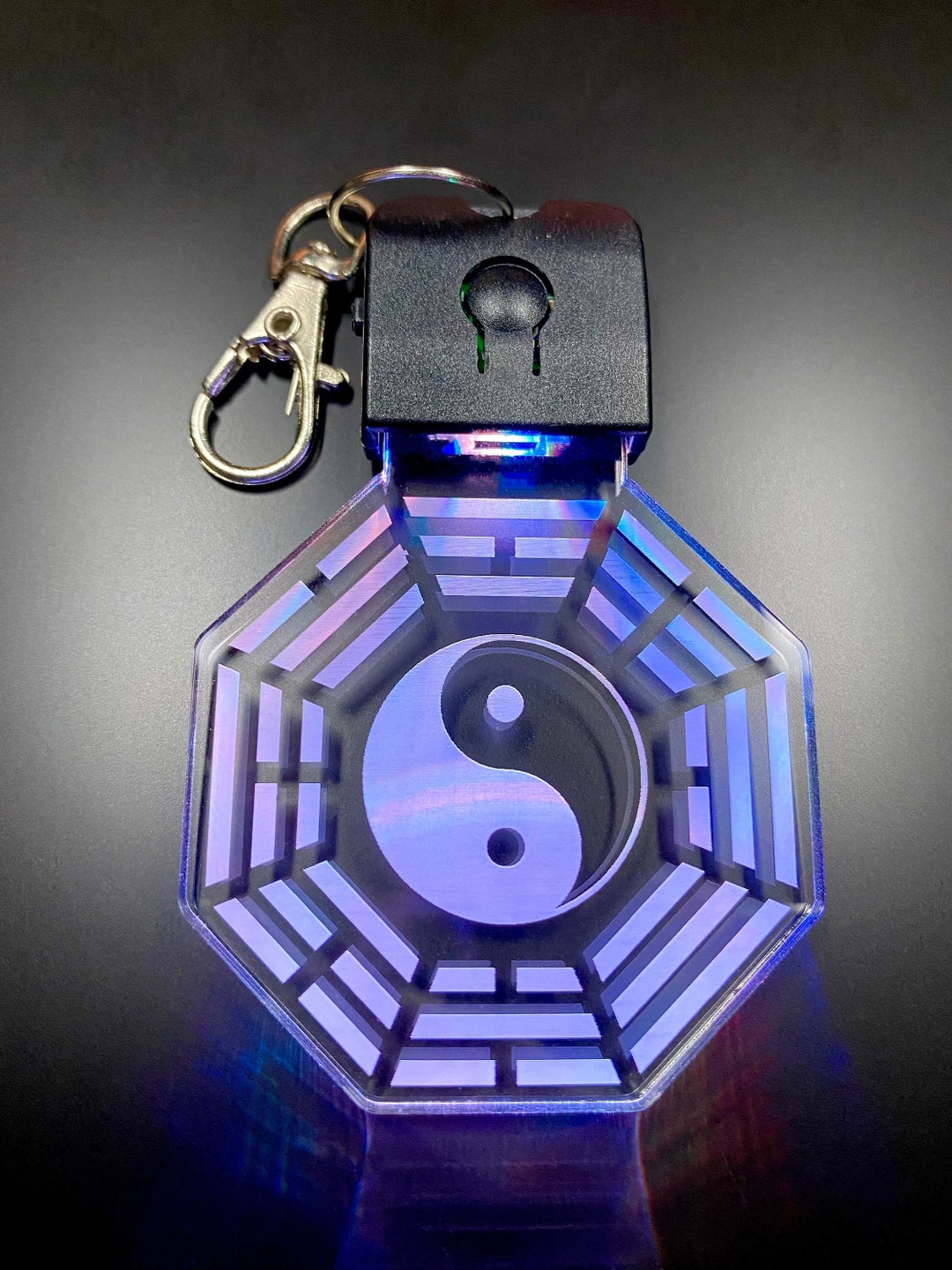 LED Keychain yingyang - Etsy