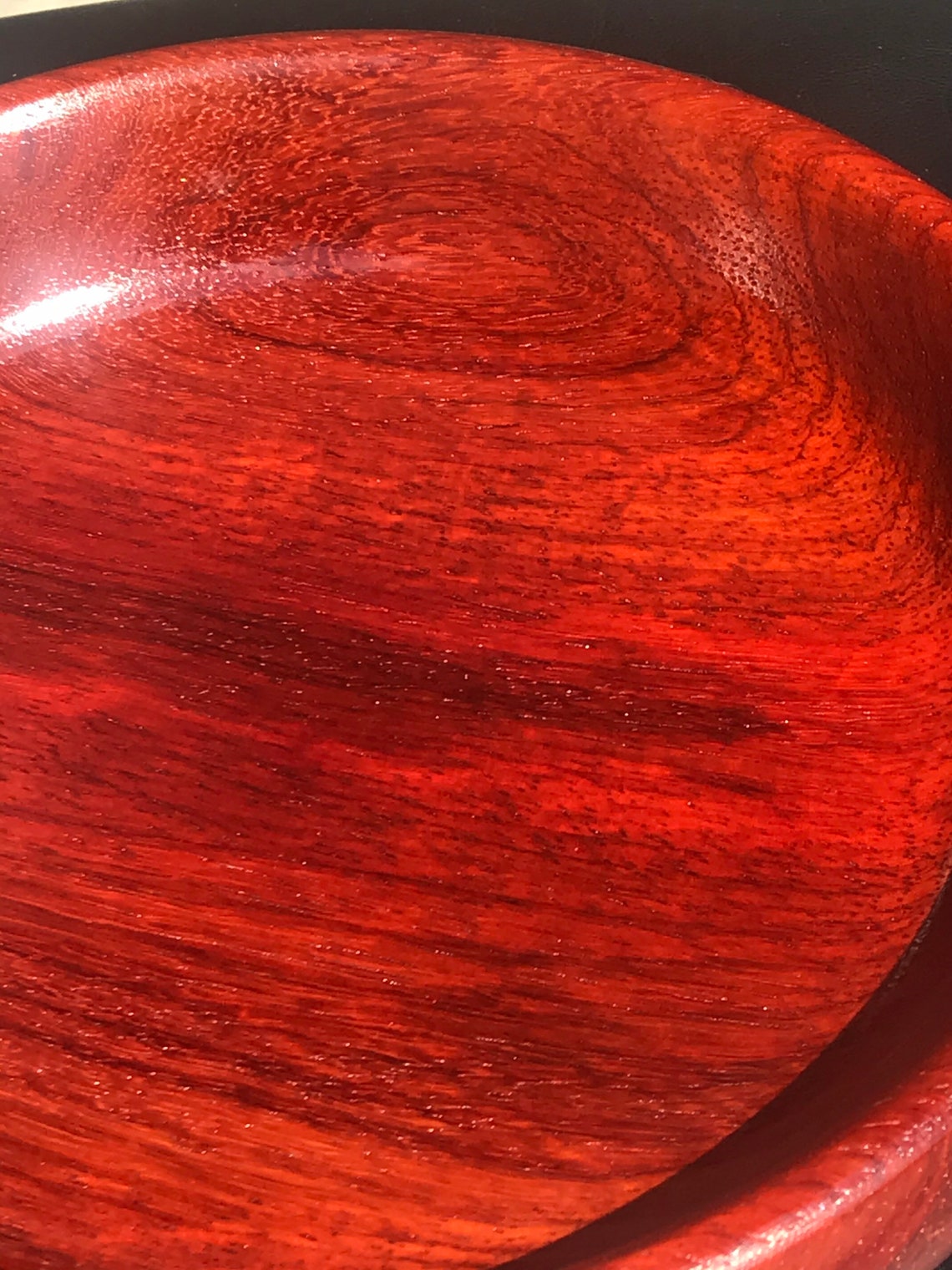 9.5 African Padauk Wood Platter Bar Tray Original Art par | Etsy
