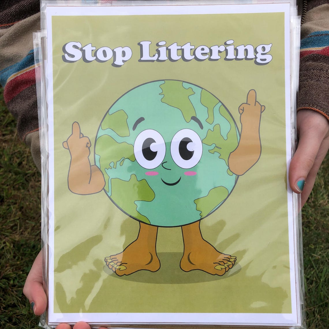 Stop Littering Print - Etsy