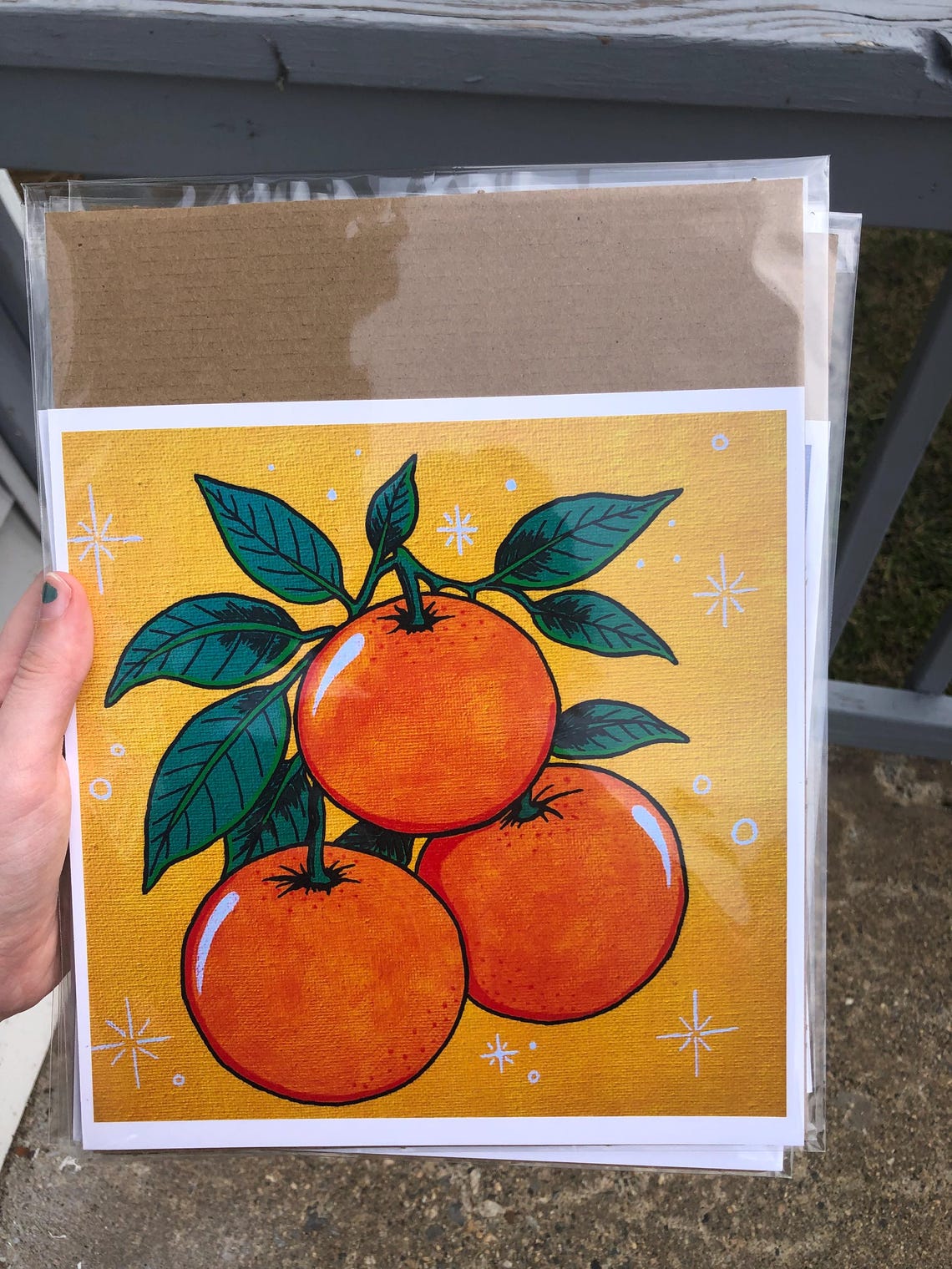 Orange Print - Etsy