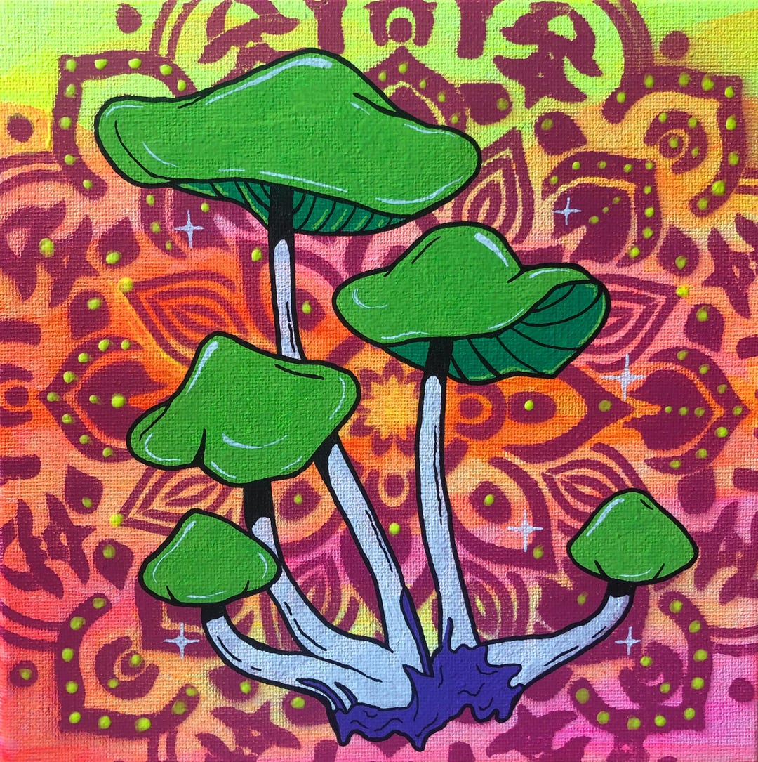 Mandala Mushroom Print - Etsy