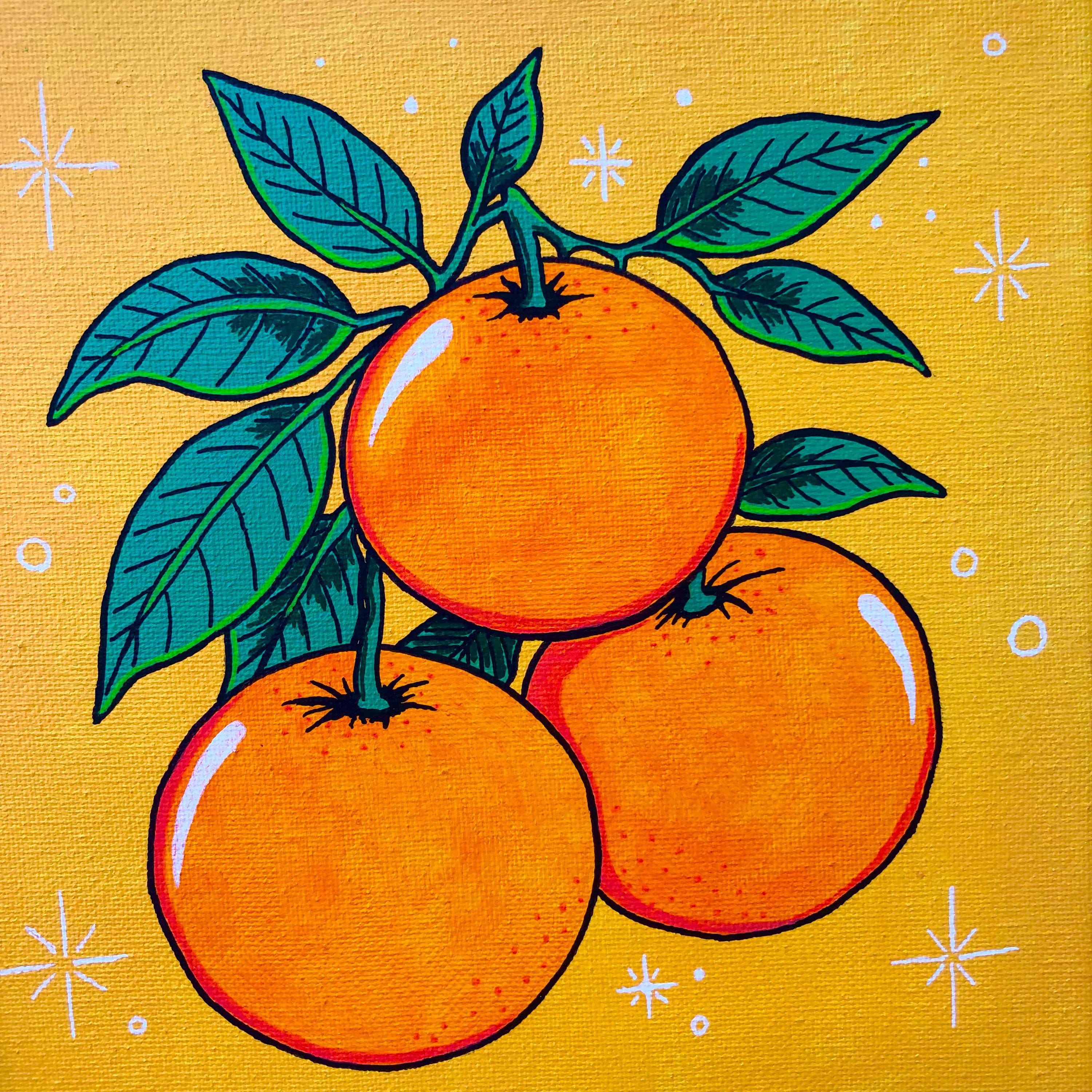 Orange Print - Etsy