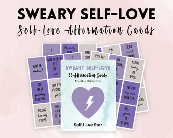 20 Printable Affirmation Cards Self-love Cards Motivational - Etsy
