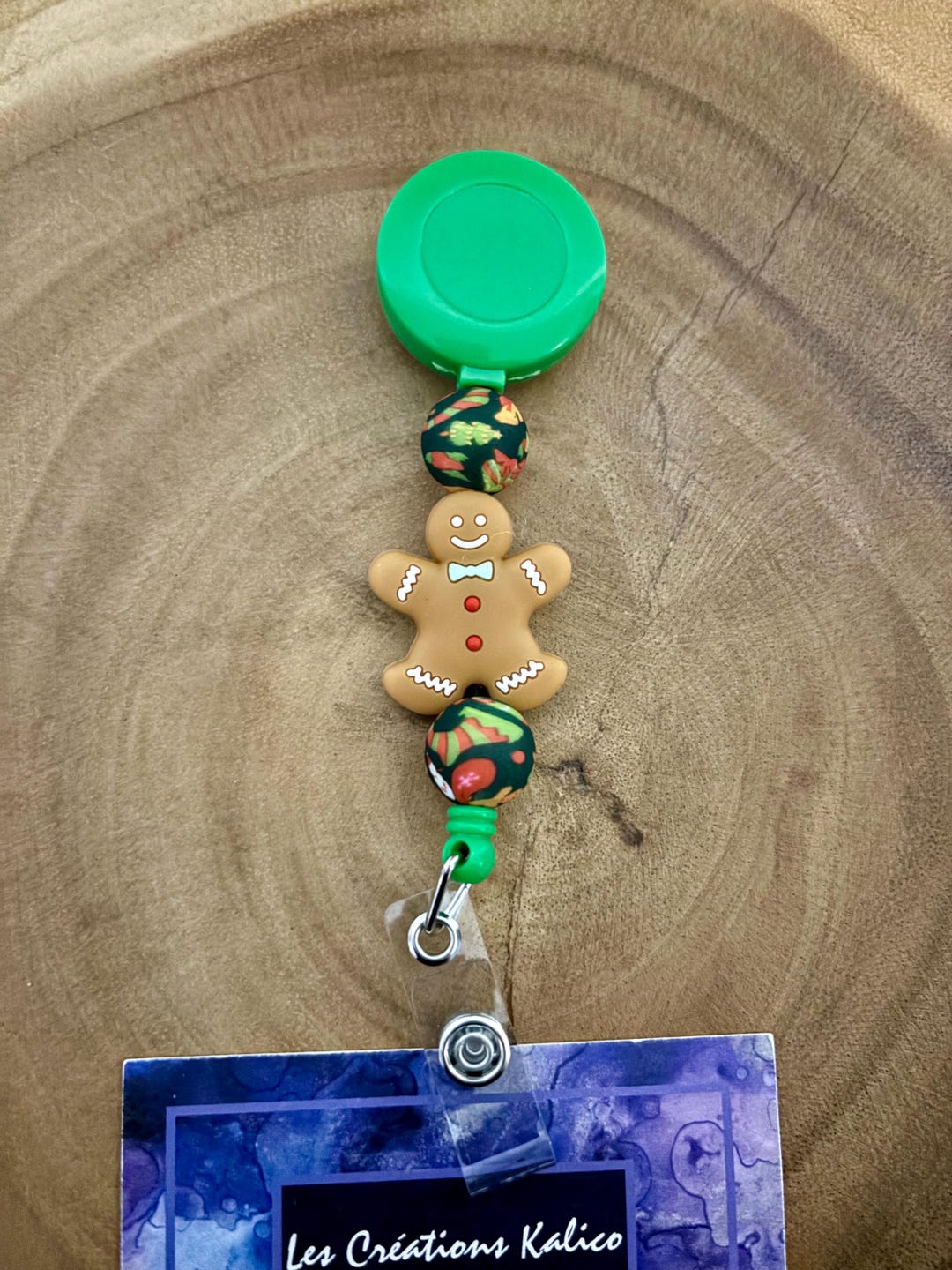 Gingerbread Badge Reel - Etsy Canada