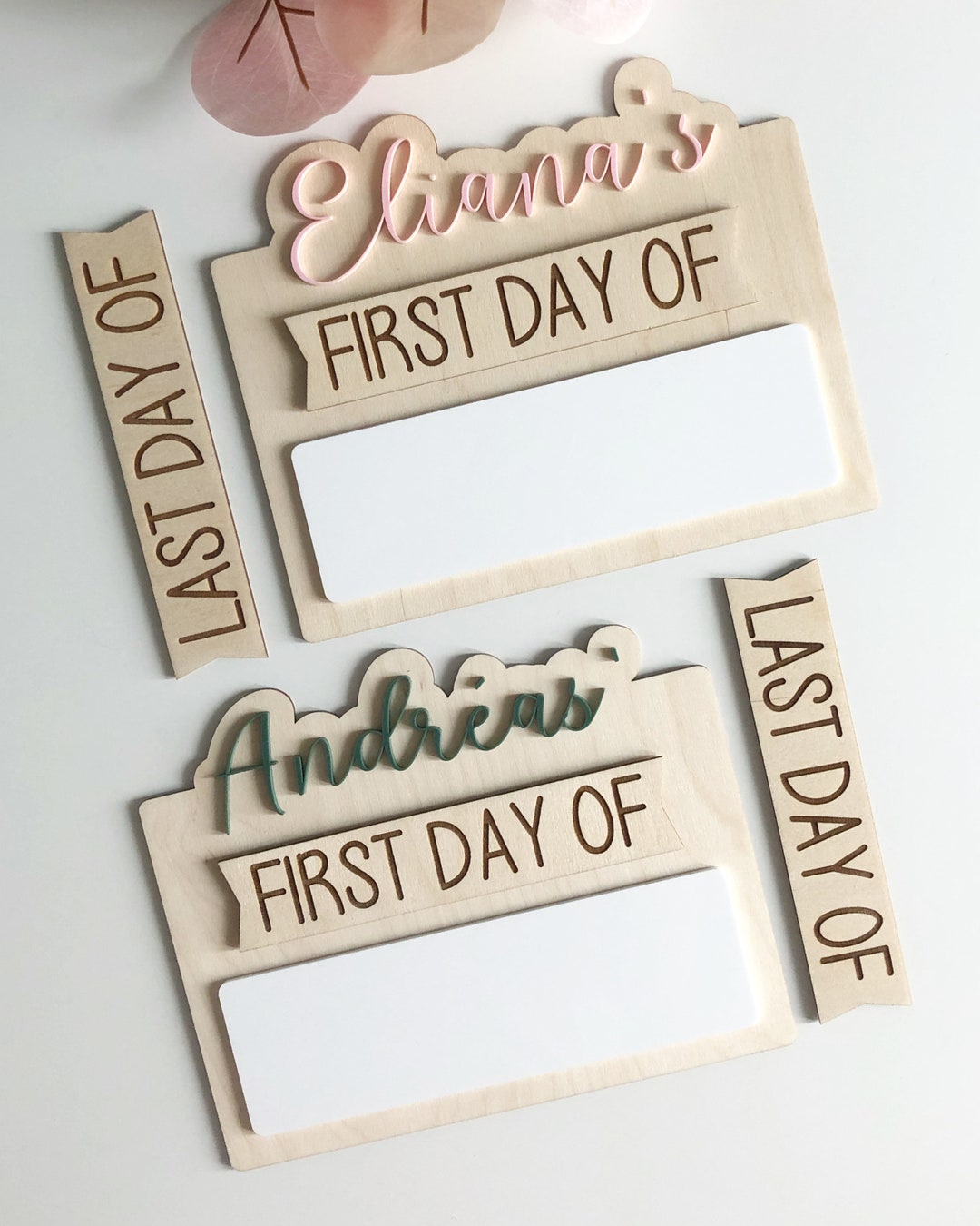 Personalized First and Last Day of School or Event Signs | First and ...