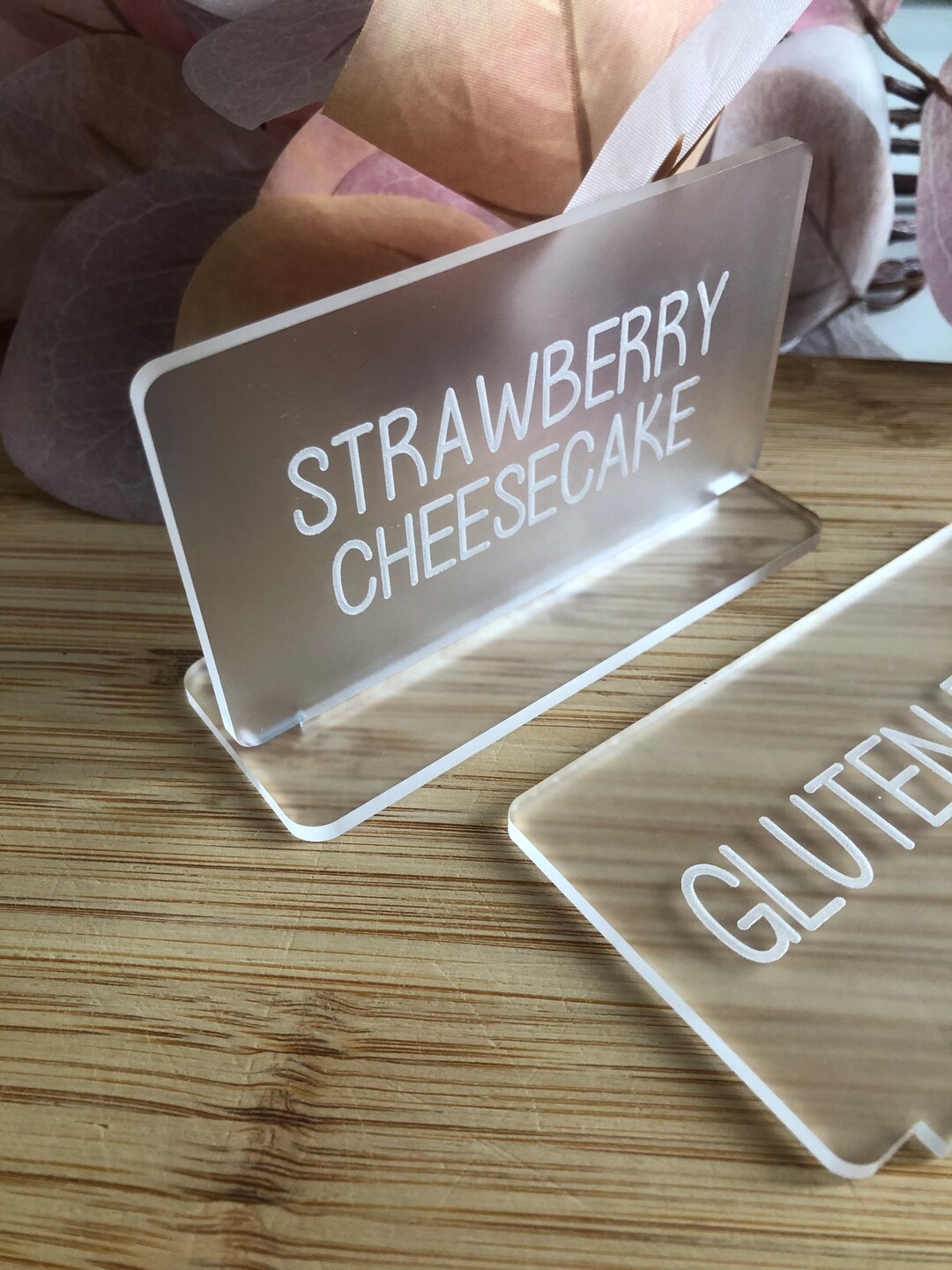 Buffet Food Table Name Labels Food Signs With Stands Wedding Buffet ...