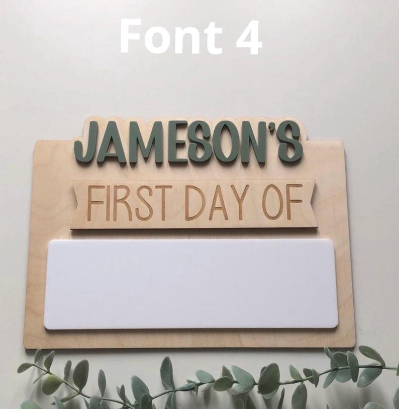 Personalized First and Last Day of School or Event Signs | First and ...