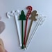 Christmas Swizzle Sticks Xmas Stir Sticks Reindeer Stir Stick Tree Stir ...