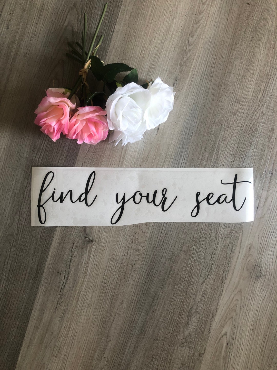 Find Your Seat DIY VINYL DECAL Please Find Your Seat - Etsy Canada