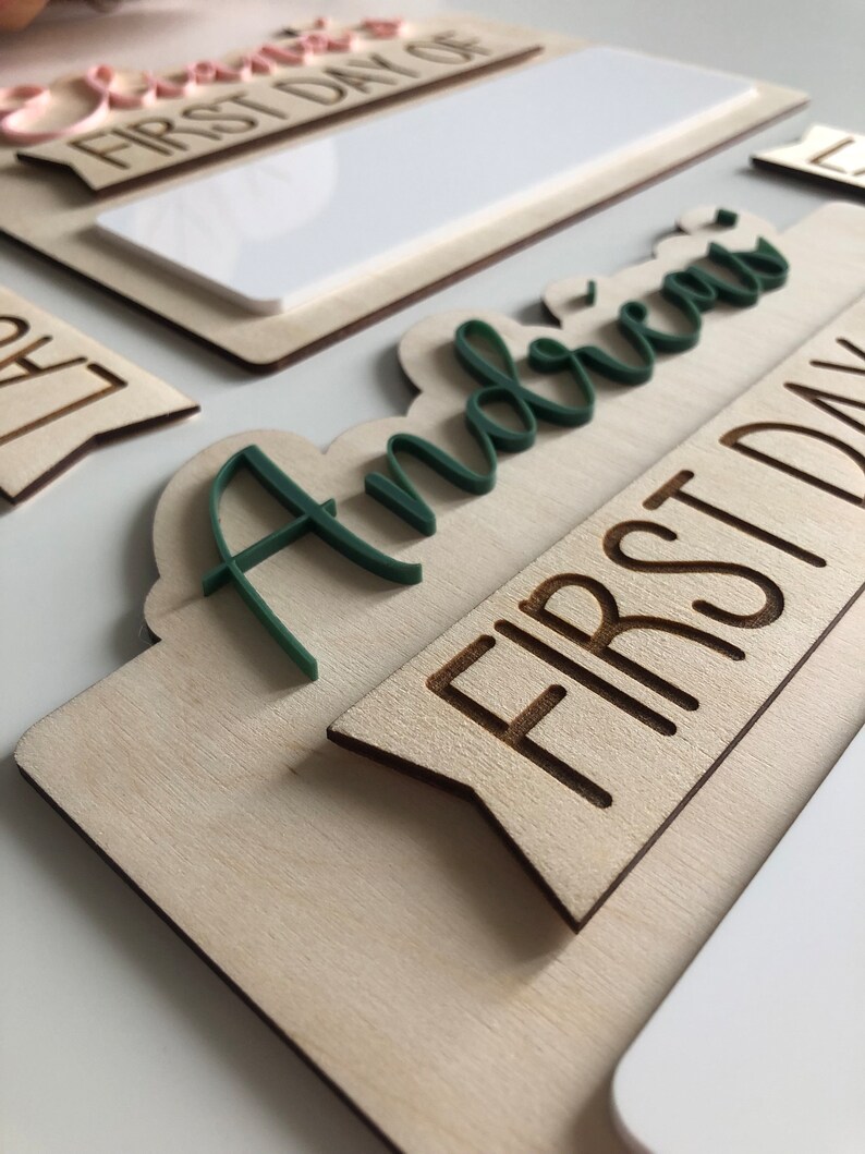Personalized First and Last Day of School or Event Signs | First and ...