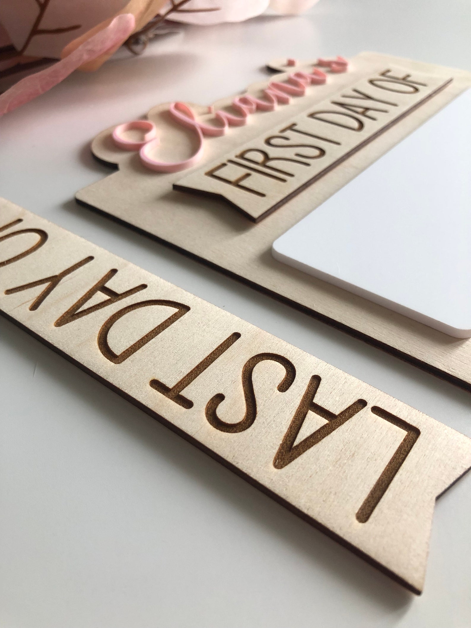 Personalized First and Last Day of School or Event Signs | First and ...