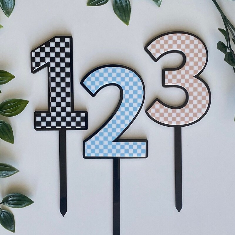 Number Cake Topper - Etsy