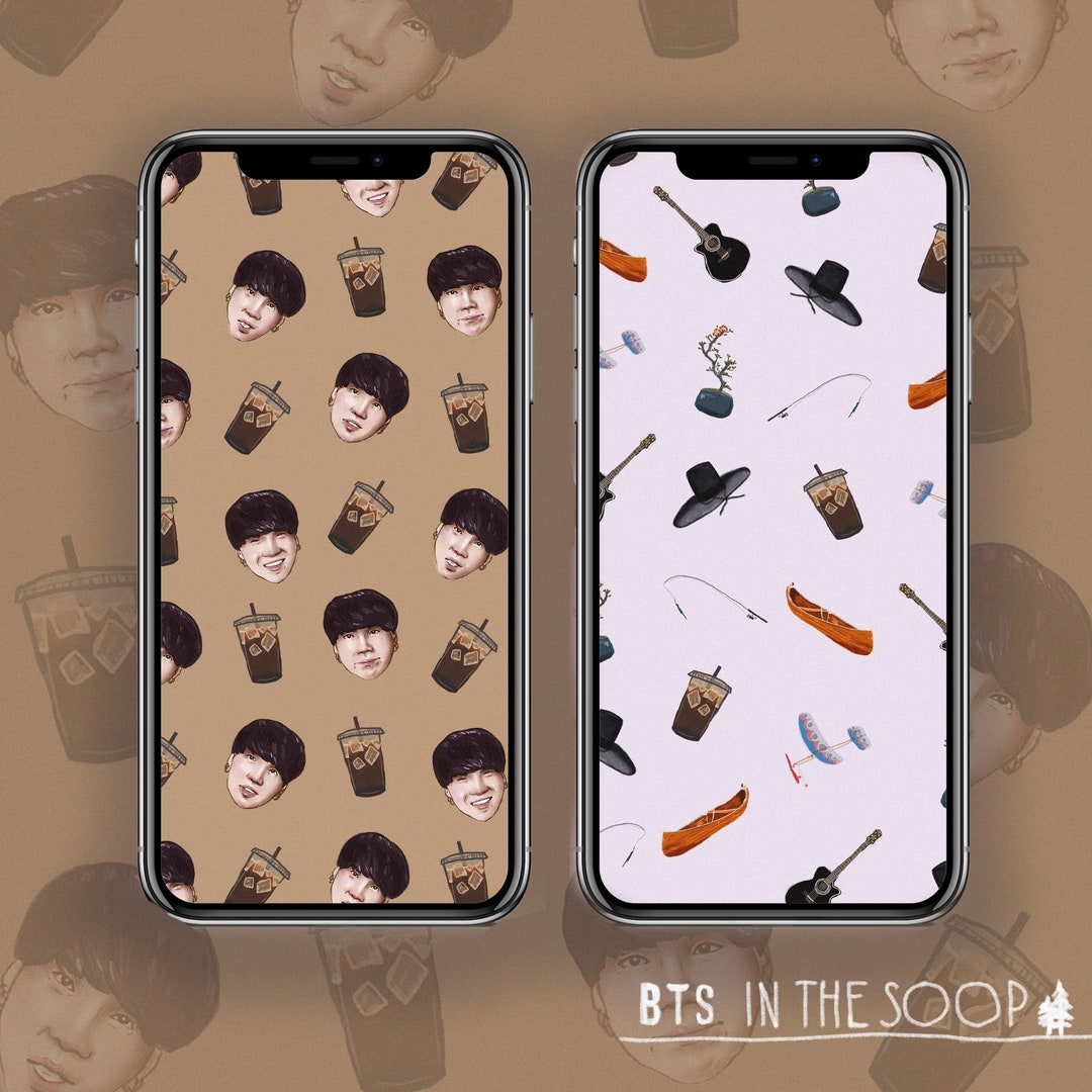2 Suga BTS Phone Wallpaper | Digital Instant Download | Lock Screen ...