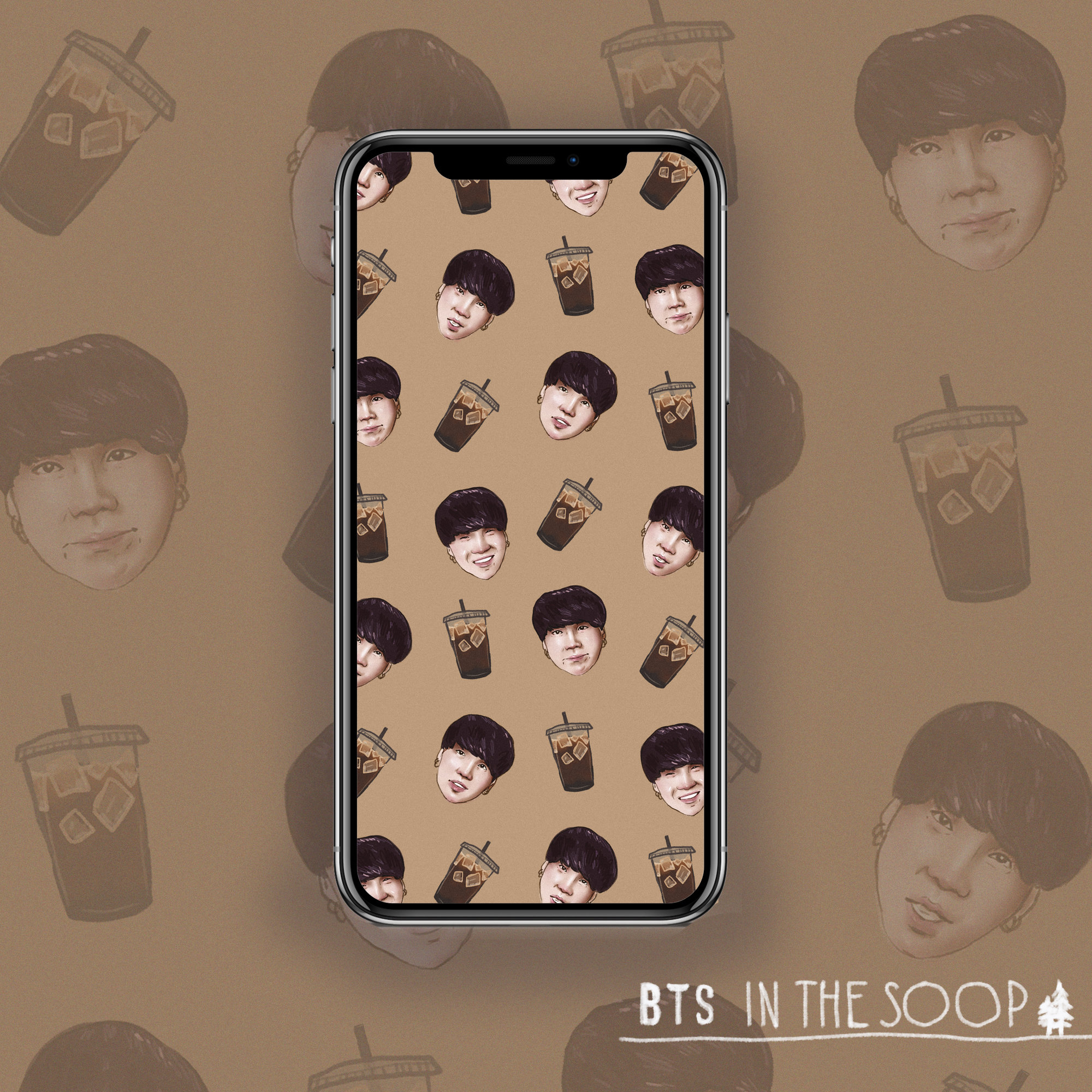 2 Suga BTS Phone Wallpaper | Digital Instant Download | Lock Screen ...
