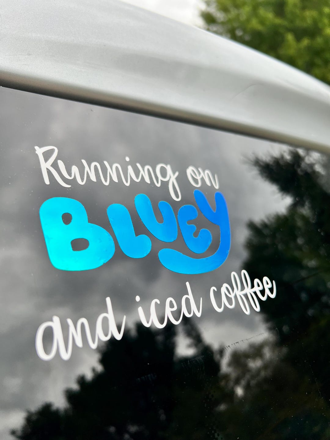 Bluey Running on Bluey Decal - Etsy Australia
