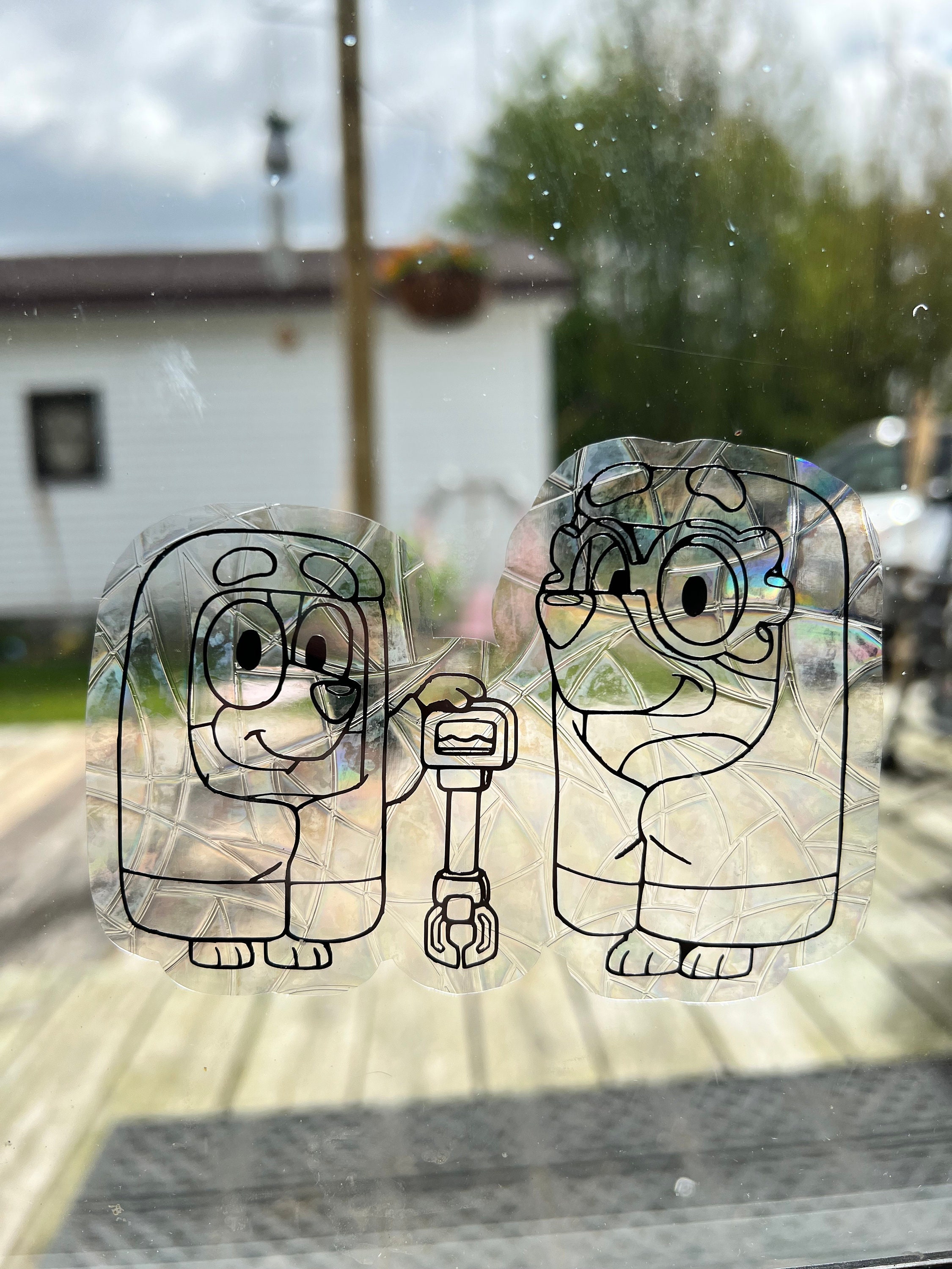 Bluey Window Suncatcher Decal - Etsy