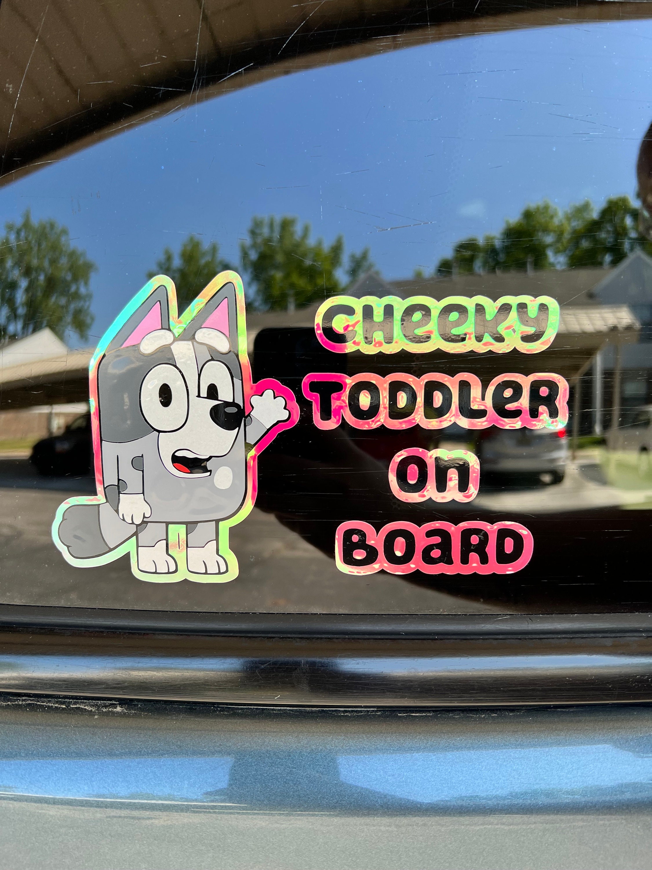 Cheeky Toddler/muffin/bluey/car Decal - Etsy