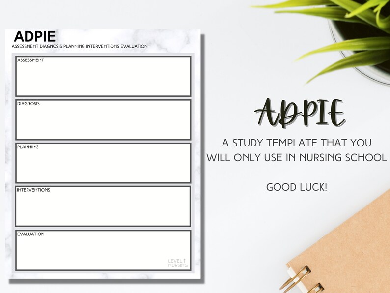 ADPIE Nursing Template - Etsy