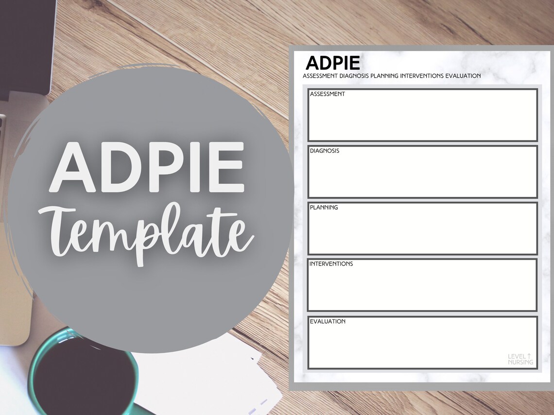 ADPIE Nursing Template | Etsy