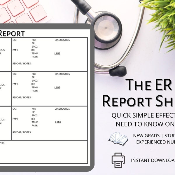 Er Report Sheet - Etsy