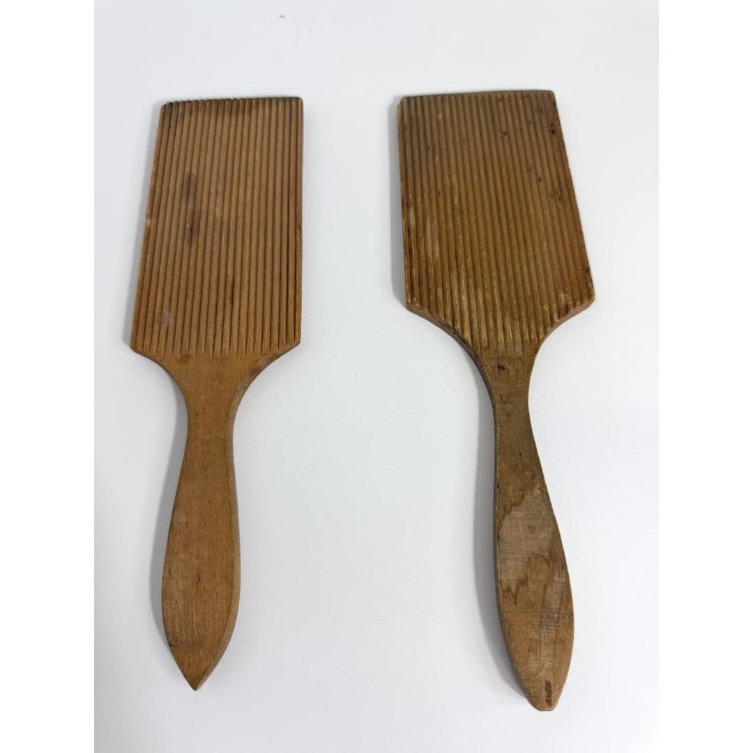 Vintage Wooden Butter Mold Paddle Set Rustic Farmhouse Kitchen Decor - Etsy