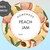 Printable Peach Jam Canning Jar Labels | 2"x2" Mason Jar Stickers for ...