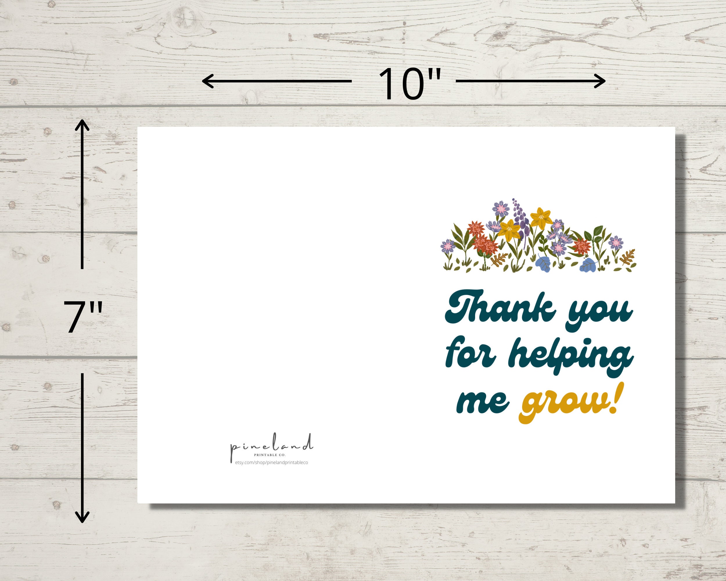 Printable Teacher Appreciation Card | End of Year Teacher Card ...