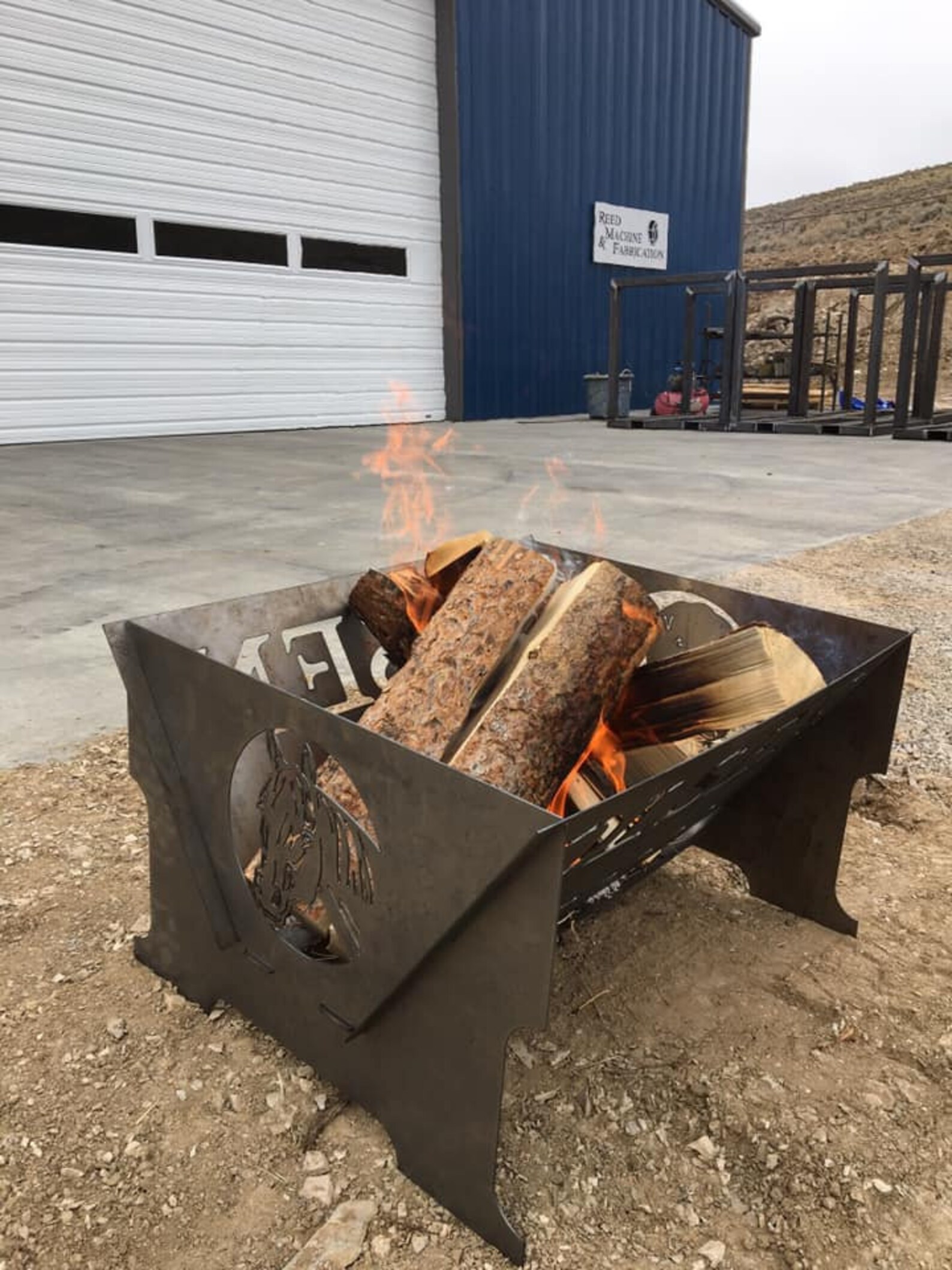 Custom Metal Fire Pit Collapsible, Heavy 12 Gauge Steel - Etsy