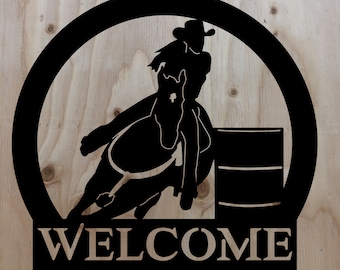 Barrel Racing Barrel Racing Gift Barrel Racing Sign Rodeo - Etsy