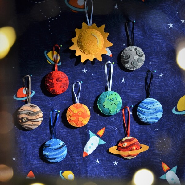 Personalized Solar System Ornaments - Etsy