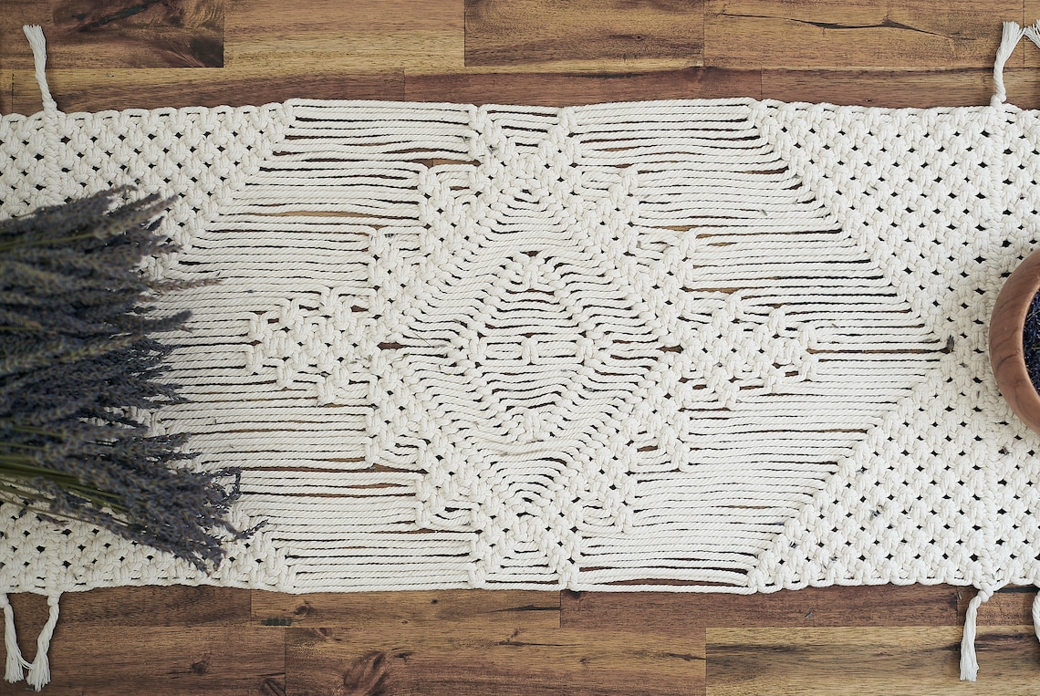 Macrame Table Runner Handmade Macrame Dining Table Runner - Etsy