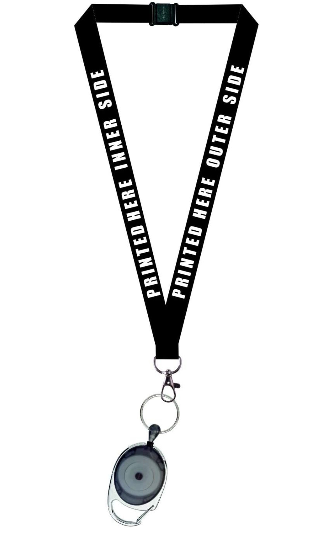 Personalised Printed Lanyard With Retractable Key Ring X1 - Etsy UK
