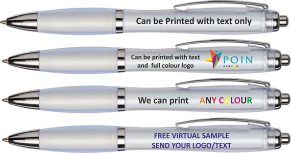 10 X Full Colour Personalised Pens Free Virtual Sample - Etsy UK