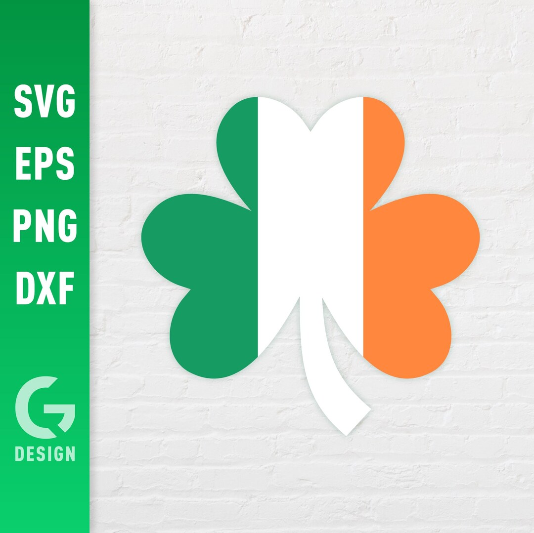 Shamrock Ireland Flag SVG , St. Patrick's Day Png , Lucky Charm ...