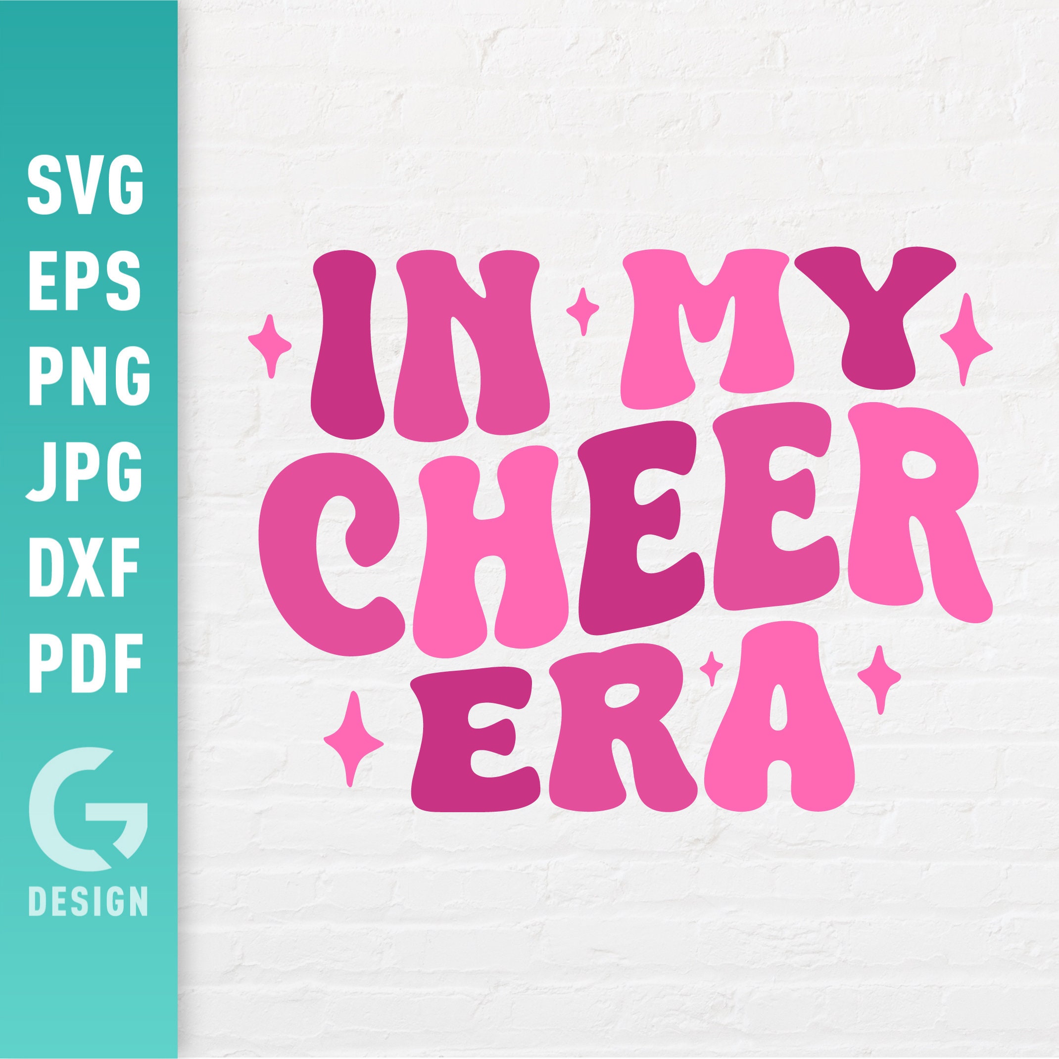 In My Cheer Era SVG, Cheerleading Png, Cheerleader, Dancing Svg, Wavy ...