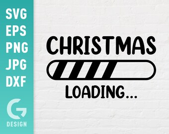 Christmas Loading Svg Cricut - Etsy